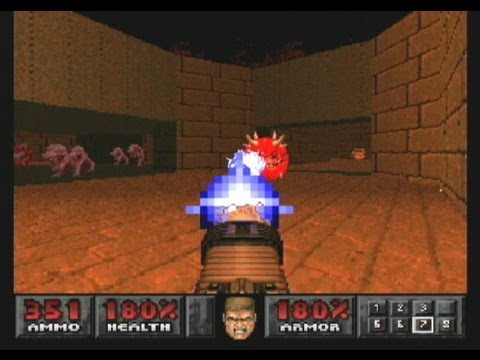 Doom (Playstation) - Map 13 (Command Center) - YouTube