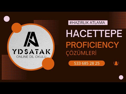 HACETTEPE ÜNİ HAZIRLIK ATLAMA SINAV ÇÖZÜMÜ