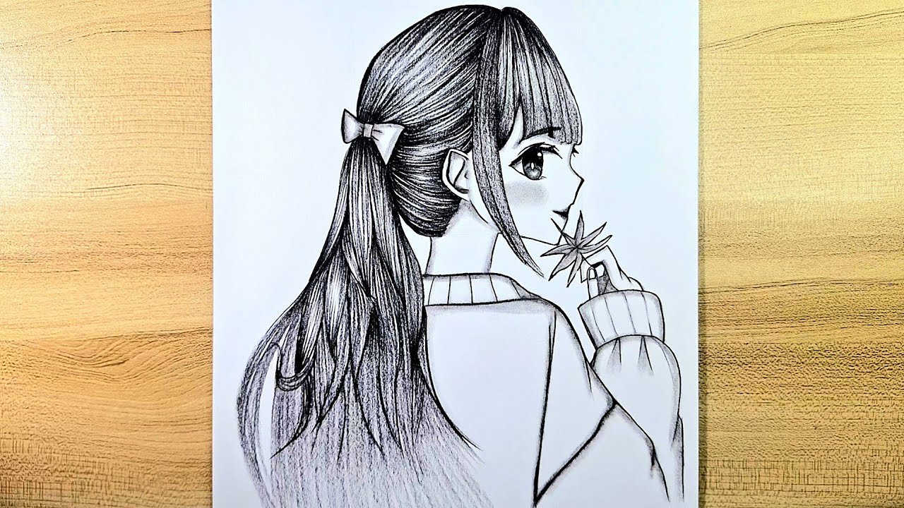 How to Draw Girl - Easy Girl Drawing - Step by step - Easy Skecth ...