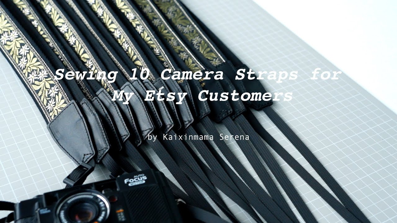 Visual Diary #3 | Sewing 10 Camera Straps for My Etsy Customers - YouTube