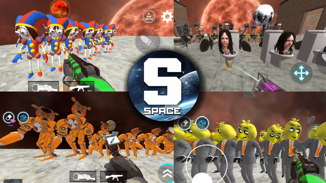 Sandbox In Space New Update Planetary System Skibidi VS Cameraman - YouTube