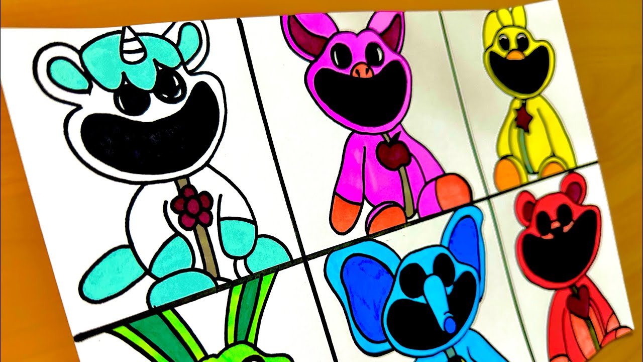 Drawing New Monsters Smiling Critters from Poppy Playtime Chapter 3 ...