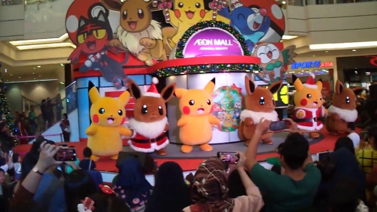 LIBURAN ASIK ..KONSER POKEMON PIKACHU & EVE| AEON MALL TANGERANG - YouTube