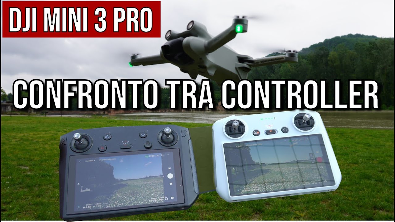 DJI MINI 3 PRO, confronto LUMINOSITA' tra DJI RC e SMART CONTROLLER ...
