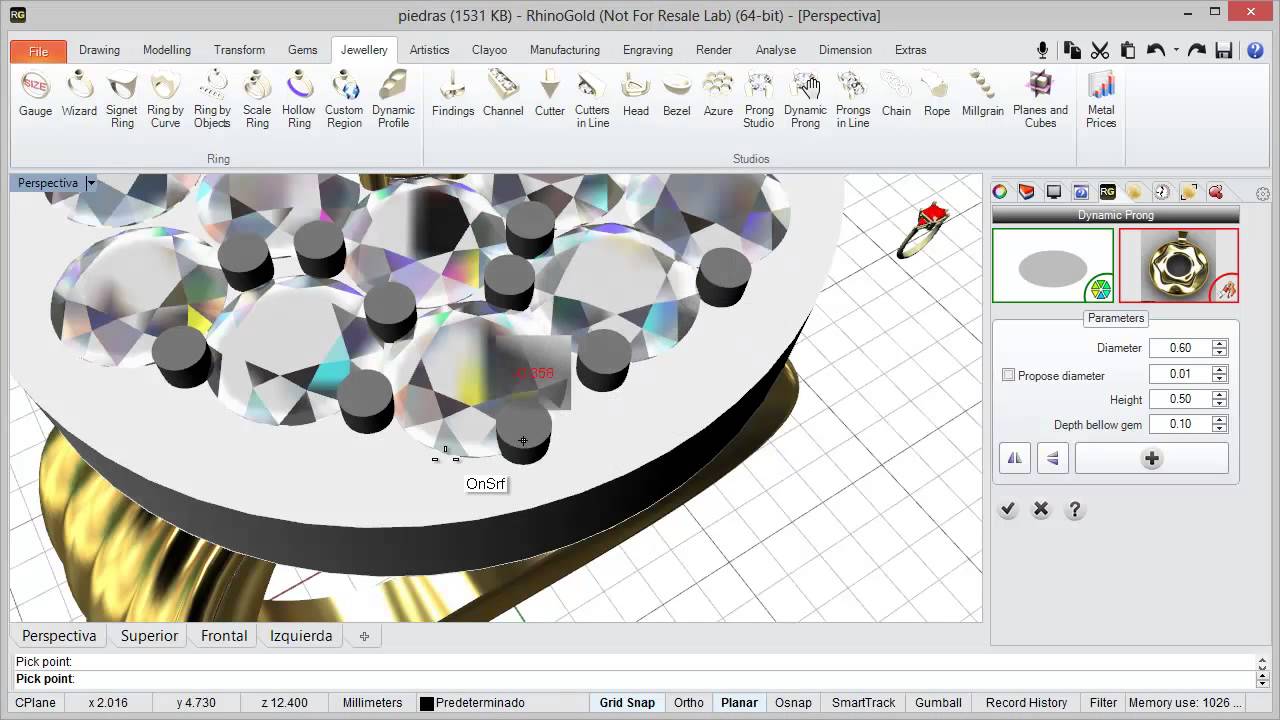 RhinoGold 4.0 "How to... Video": Prong Studio - YouTube