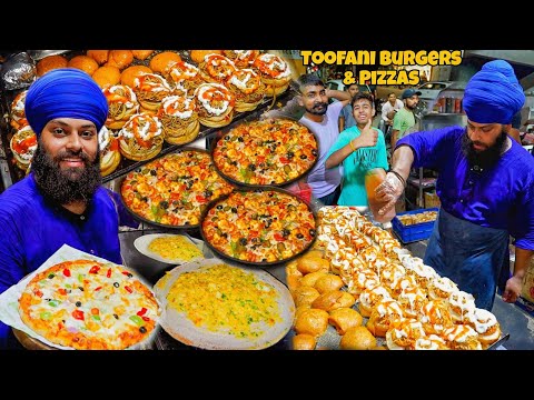 Mr Super Singh Ka Toofani Burgers Pizza Dosa | Street Food India
