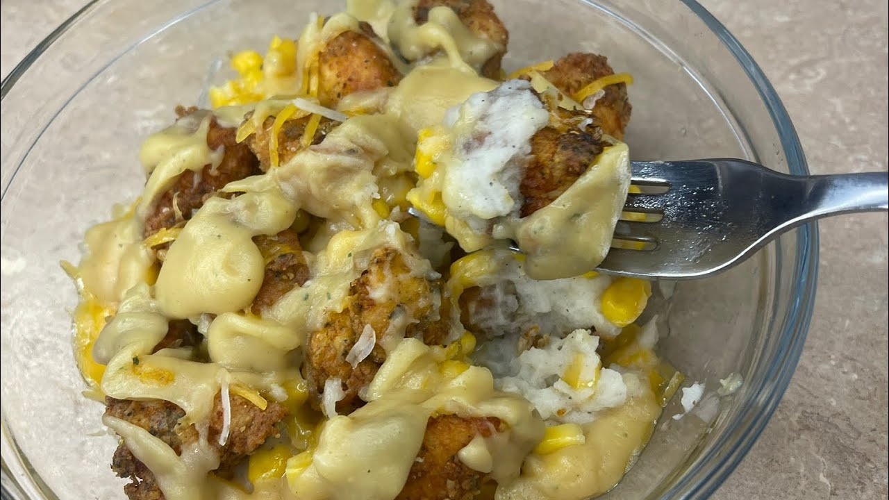 How To Make Homemade KFC Bowls! - YouTube