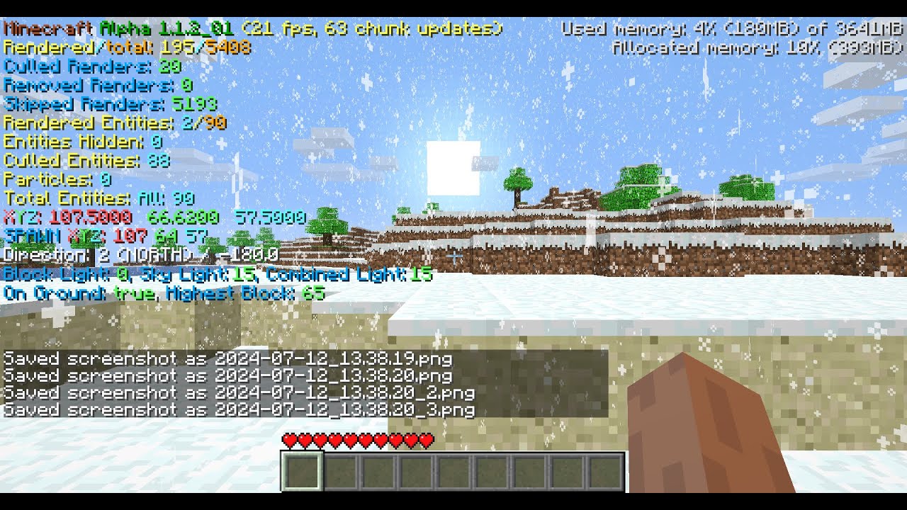 Minecraft Mod | More Debug + Screenshot - YouTube