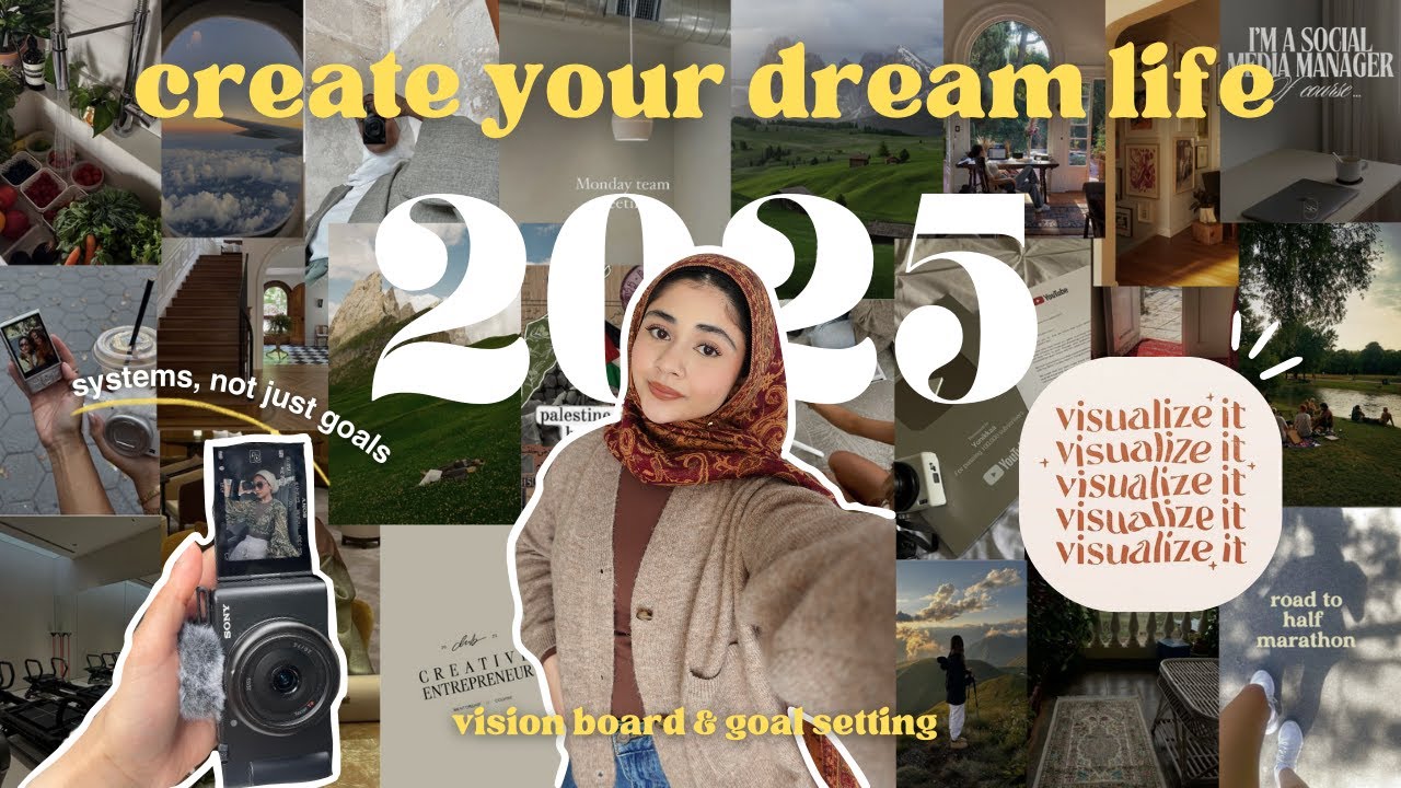 creating my 2025 DREAM LIFE ♡ vision board, systems not just goals ...