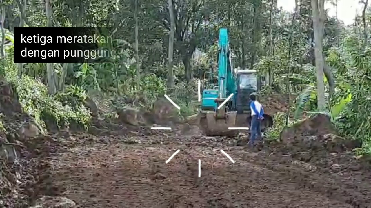 Excavator membuat jalan akses..apa saja kerjanya - YouTube
