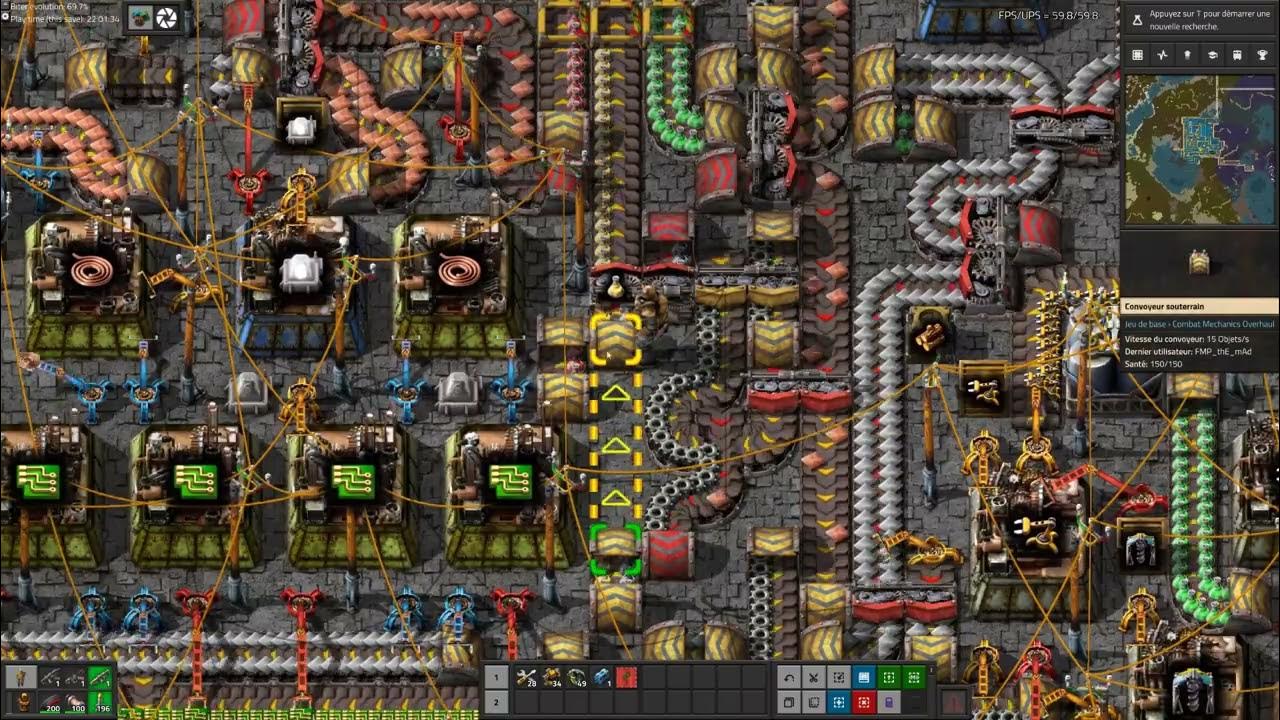 Factorio - base spaghetti avec le mod Rampant - YouTube