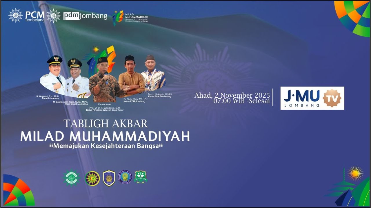 LIVE STREAMING TABLIGH AKBAR MILAD MUHAMMADIYAH 113 - YouTube