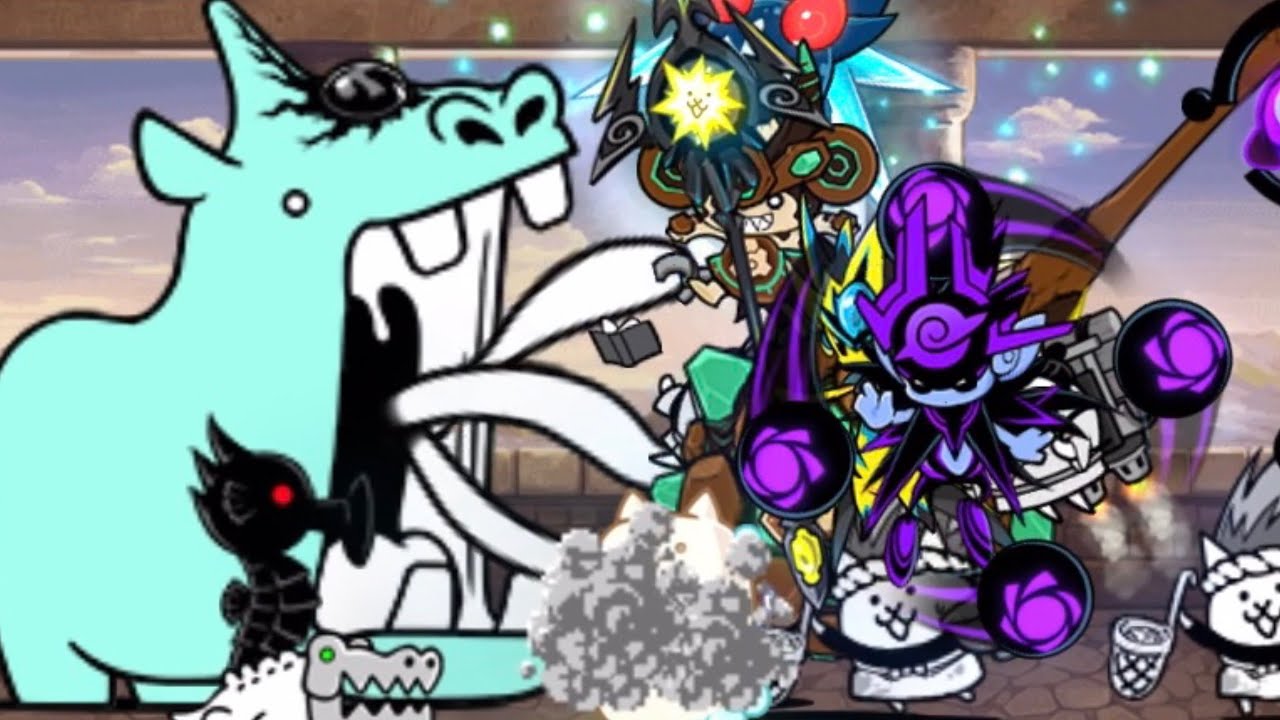 Generic Battle Cats Super Hyppoh Guide featuring Elemental Pixies - YouTube