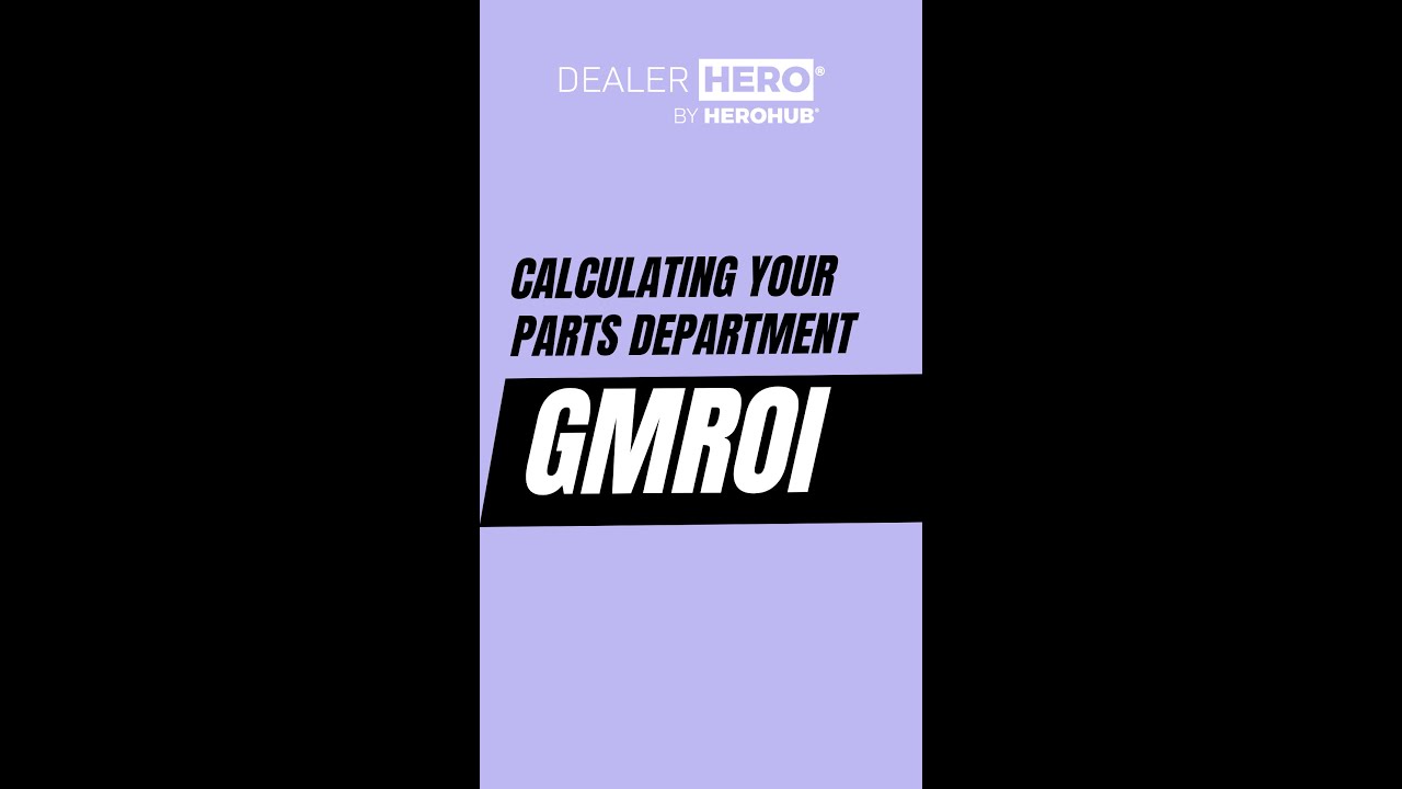 How to Calculate Parts Department GMROI - YouTube