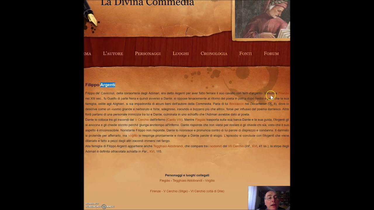 Divina Commedia - Filippo Argenti; Farinata degli Uberti - YouTube