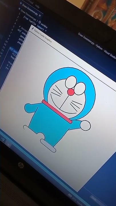 Draw Doremon Using Python - YouTube