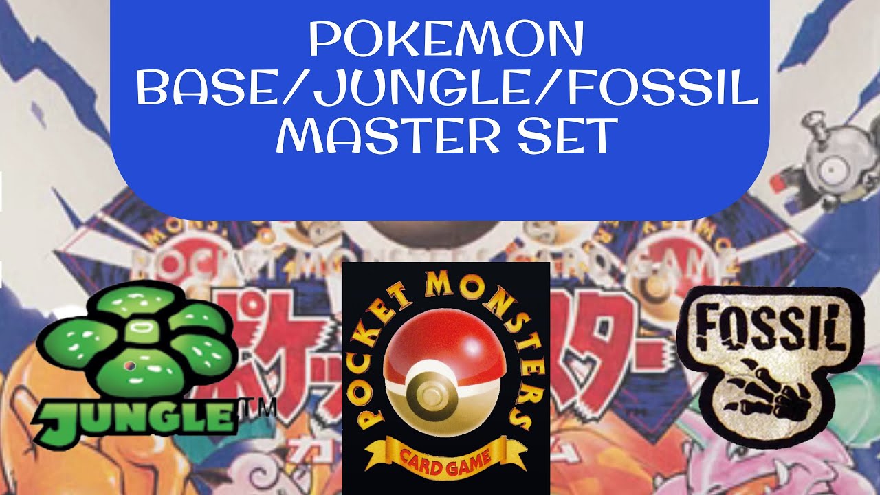 Pokemon Japanese Base | Jungle | Fossil Master Set Collection Showcase ...