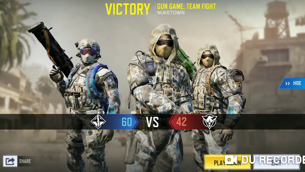 Playing gun game team fight - YouTube