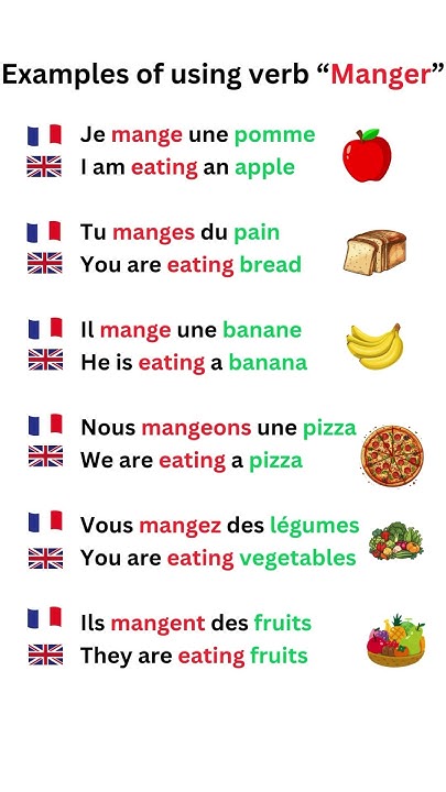 Practice Verb Manger (to eat) #french #verbs #language #learning #delf ...