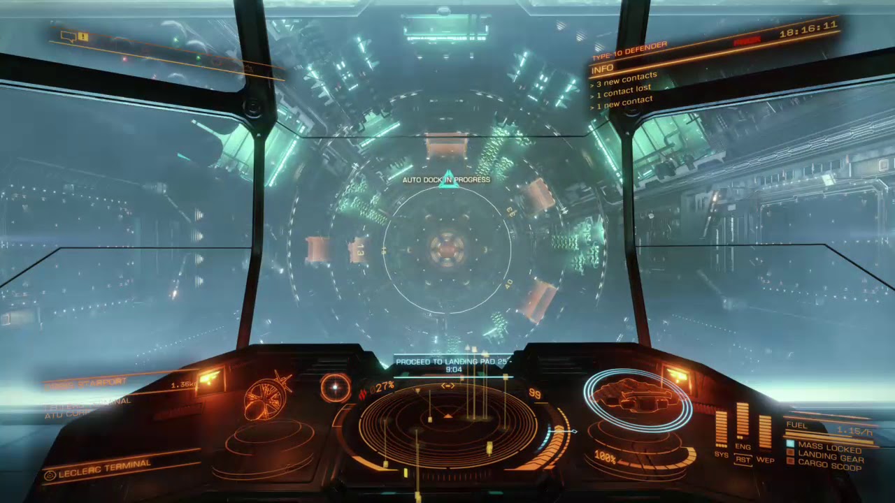 ELITE: DANGEROUS Type-10 Defender Hoff System Leclerc Terminal Auto ...