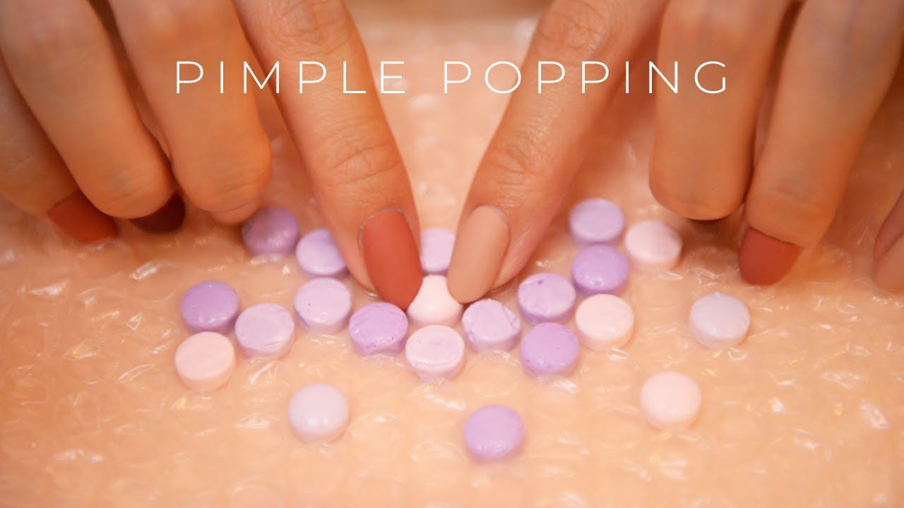 ASMR Relaxing & Crinkly Pimple Popping(No Talking) - YouTube