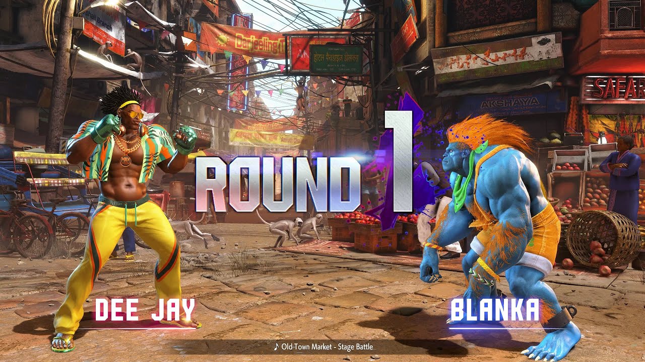 Street Fighter 6 - Dee Jay Vs Blanka [Old Town Market] [CPU Level 8] [4K @ Max Settings] - YouTube