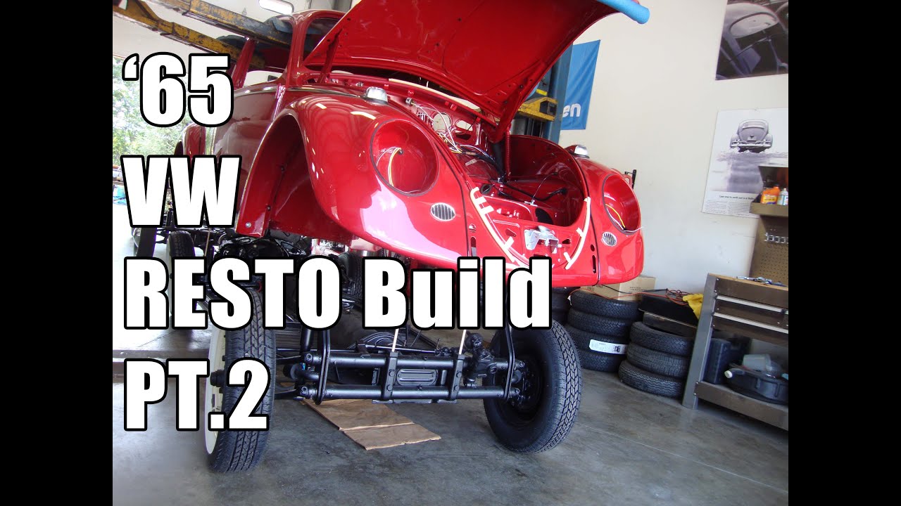 Classic VW BuGs 1965 Ruby Red Beetle Build A BuG Sedan Part 2 - YouTube