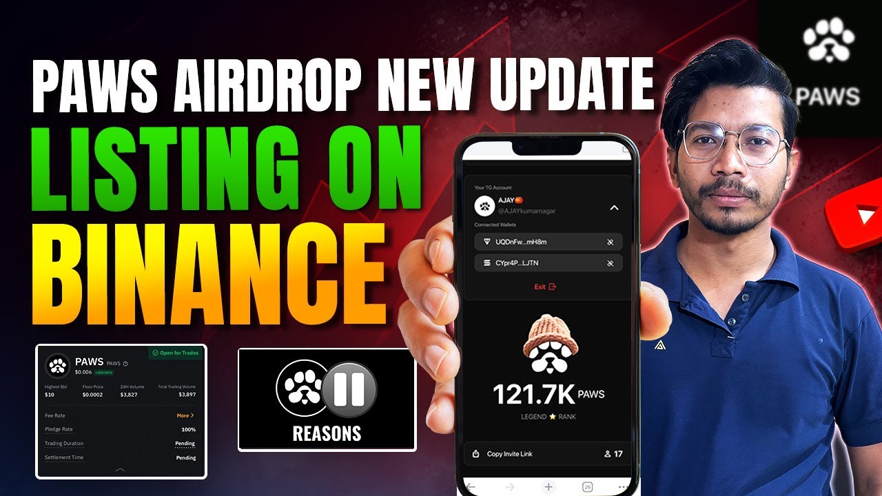 Paws Airdrop Claim | Paws Airdrop Withdraw | Paws Listing Date | Paws ...