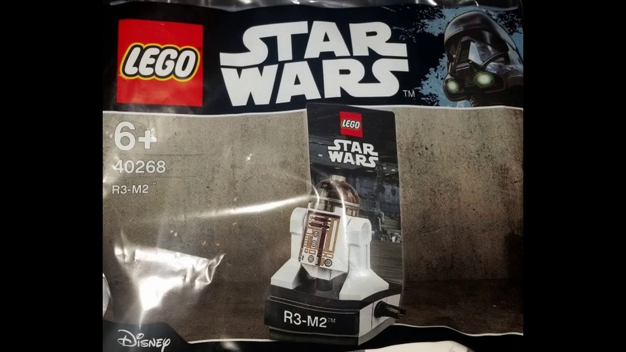 New Rare Lego Star Wars R3-M2 ploybag Images set 40268 - YouTube