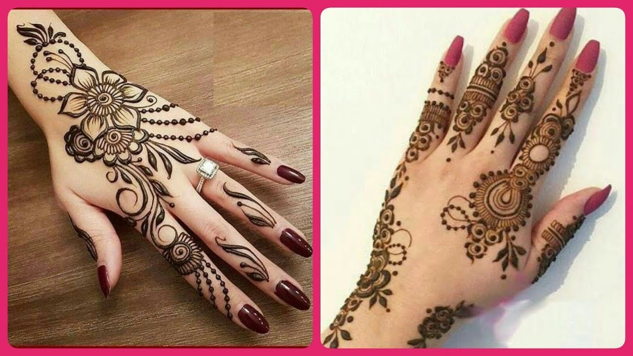 Very Attractive Simple & Easy Back Hand Arabic Mehndi Designs ...