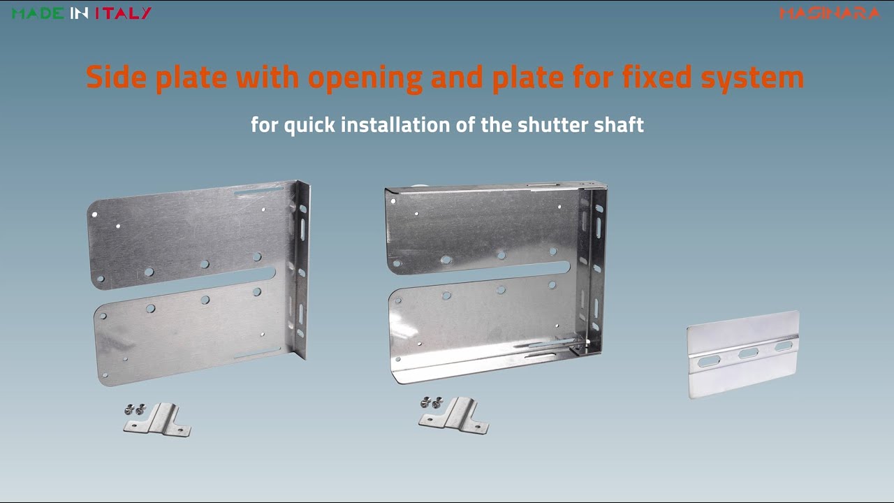Side plates with opening and plate for fixed system ENG - YouTube