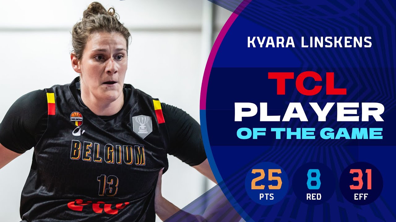 Kyara Linskens (25 PTS) caught fire to help Belgium 🇧🇪 cruise vs ...