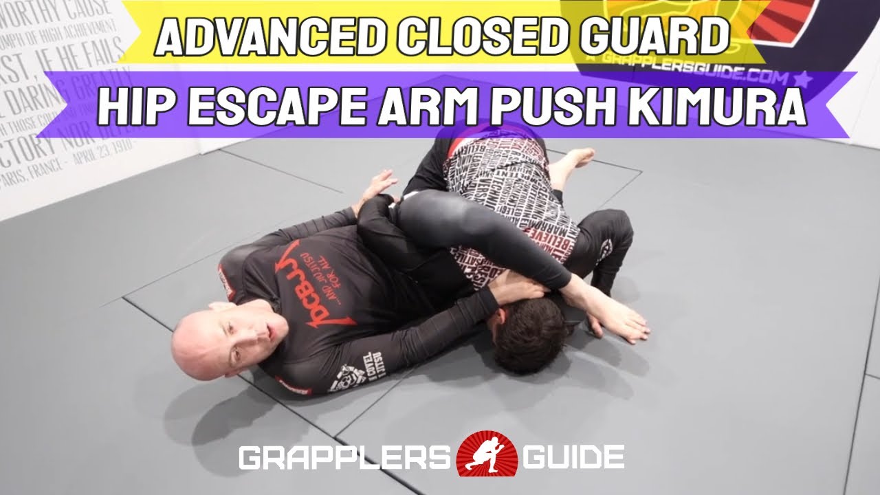 Advanced Closed Guard - Opponent Brings Arm Back To Hip Escape Arm Push Kimura by Dan Covel ...