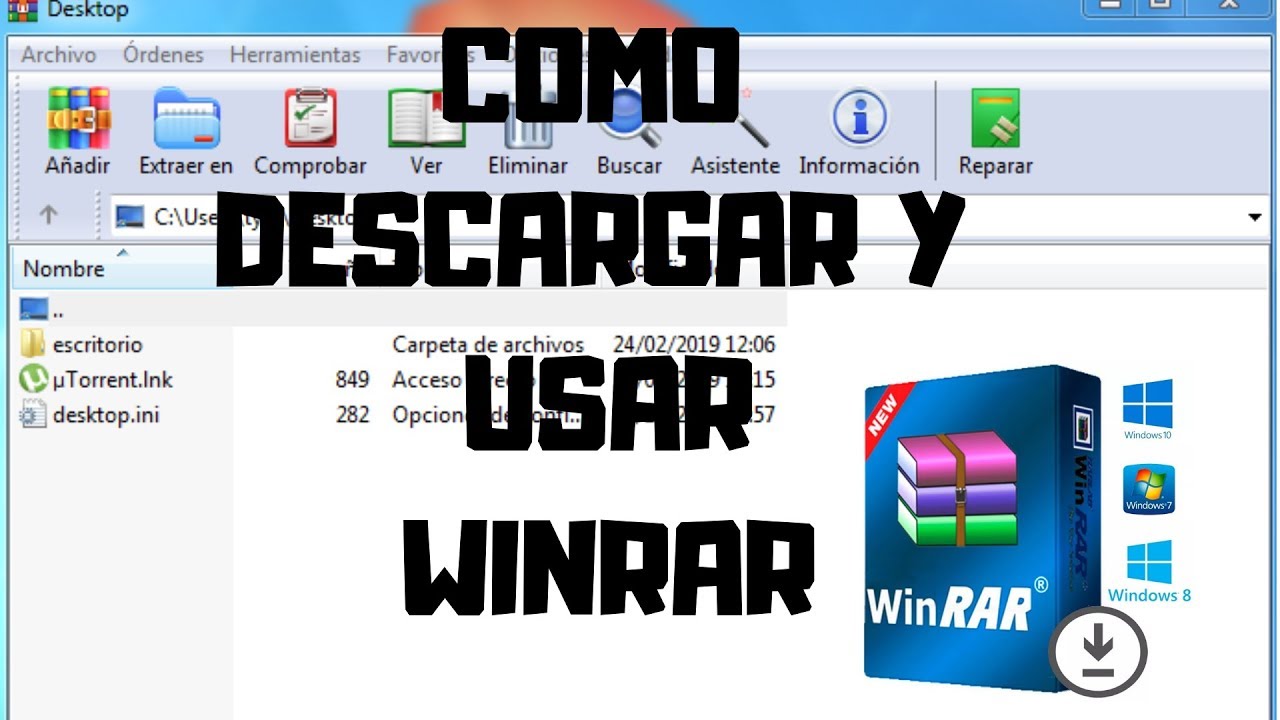 COMO DESCARGAR Y USAR WINRAR - YouTube
