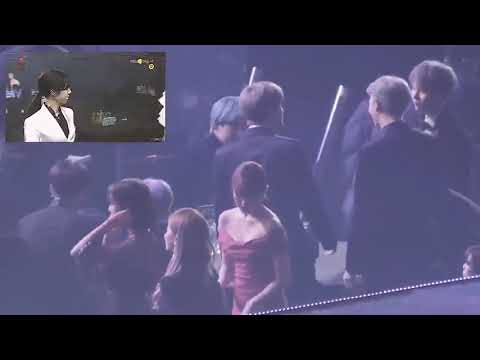 BTS reacts to Gfriend EUNHA  compilation @ SMA 2019