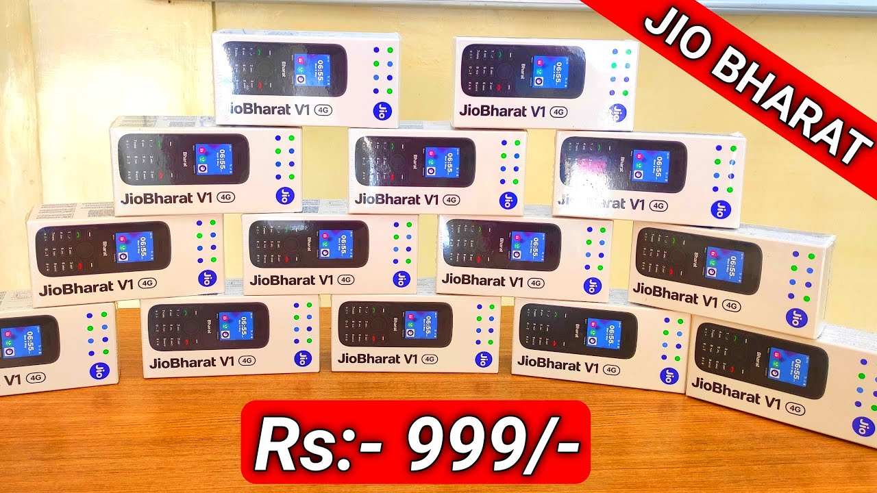 jio bharat phone unboxing | jio Bharat phone launch| jio Bharat V1 ...