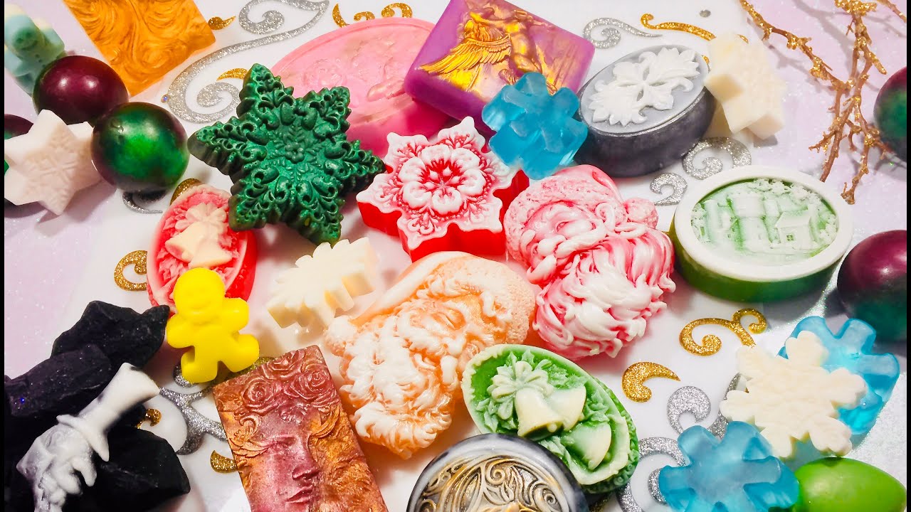 ASMR SOAP Christmas Soap Haul! - Opening Assorted Soaps - Handmade ...