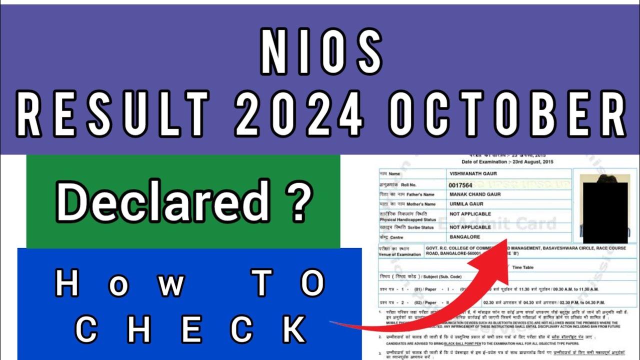 NIOS October Result 2025 | How To Check NIOS October Result 2025 - YouTube