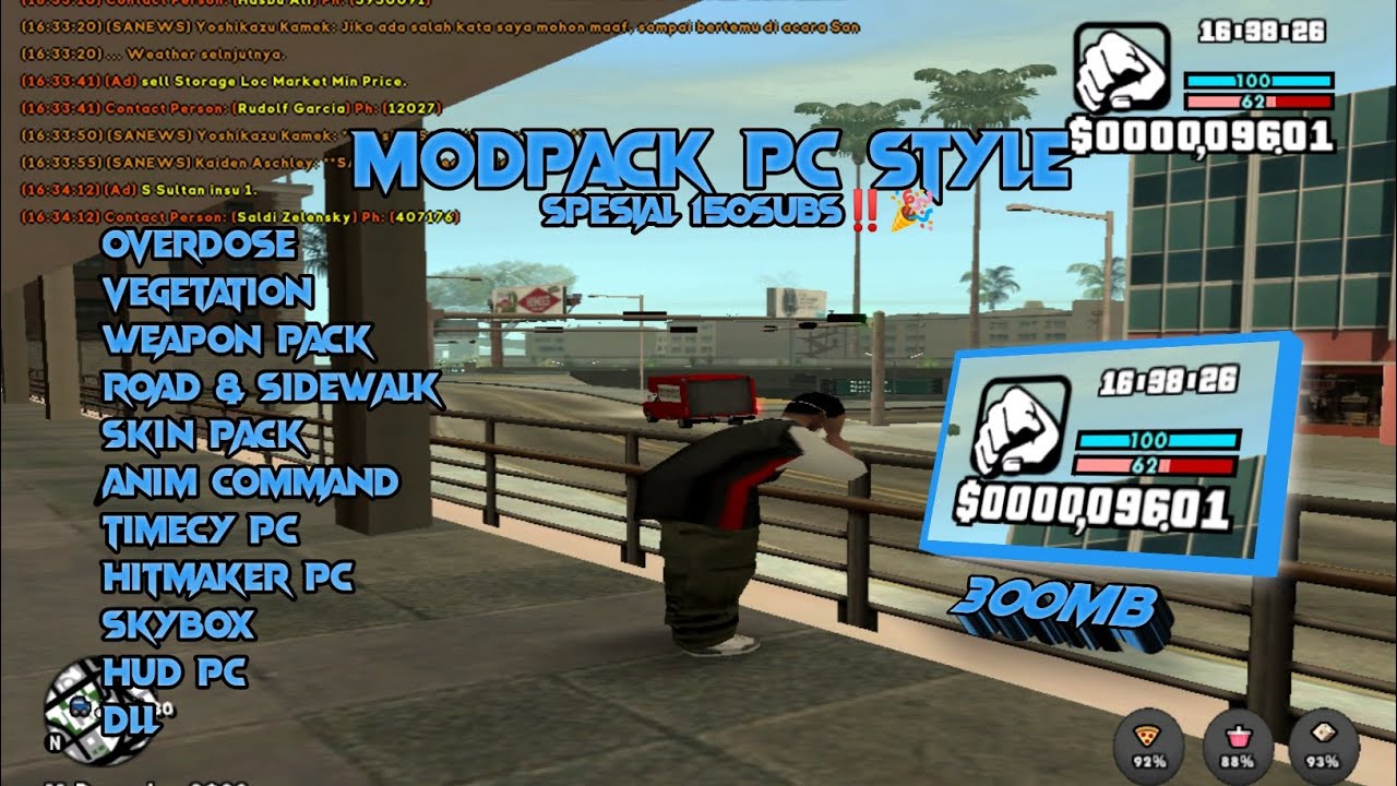 [SHARE] MODPACK PC STYLE | SPESIAL 300 SUBS | GTA SAMP - YouTube