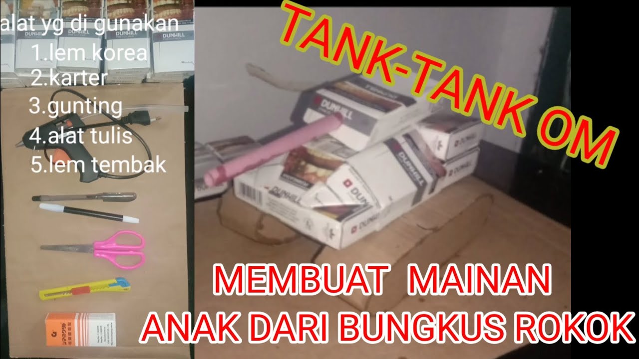 cara membuat tank dari bungkus rokok | how to make a tank from a pack ...