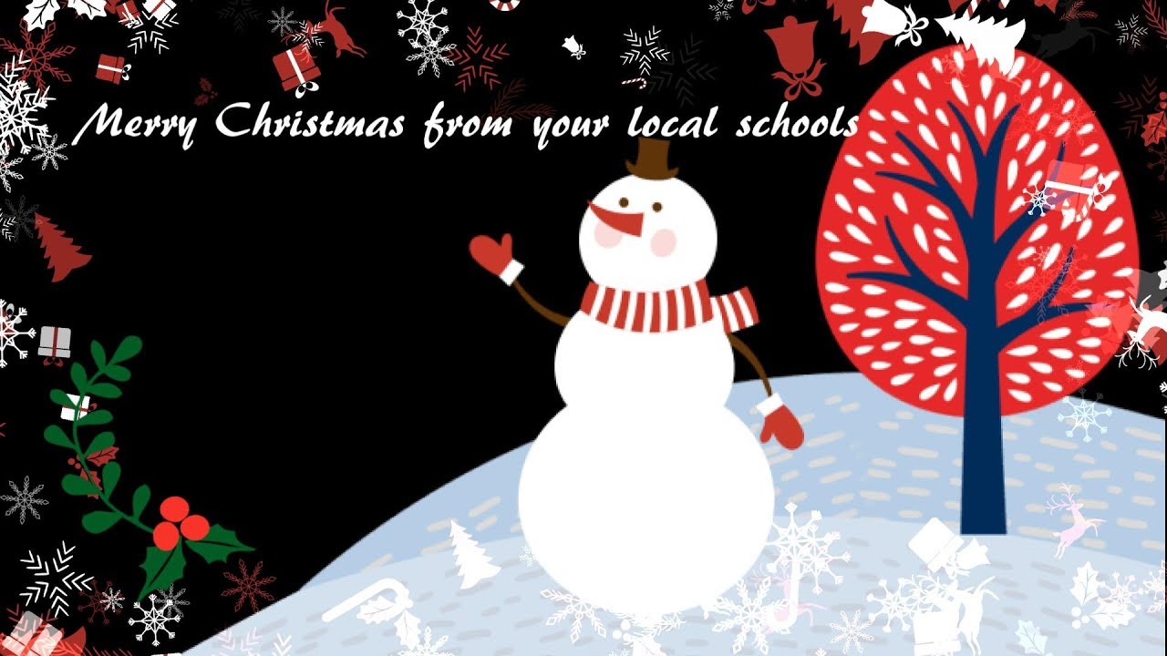 Merry Christmas from local schools - YouTube