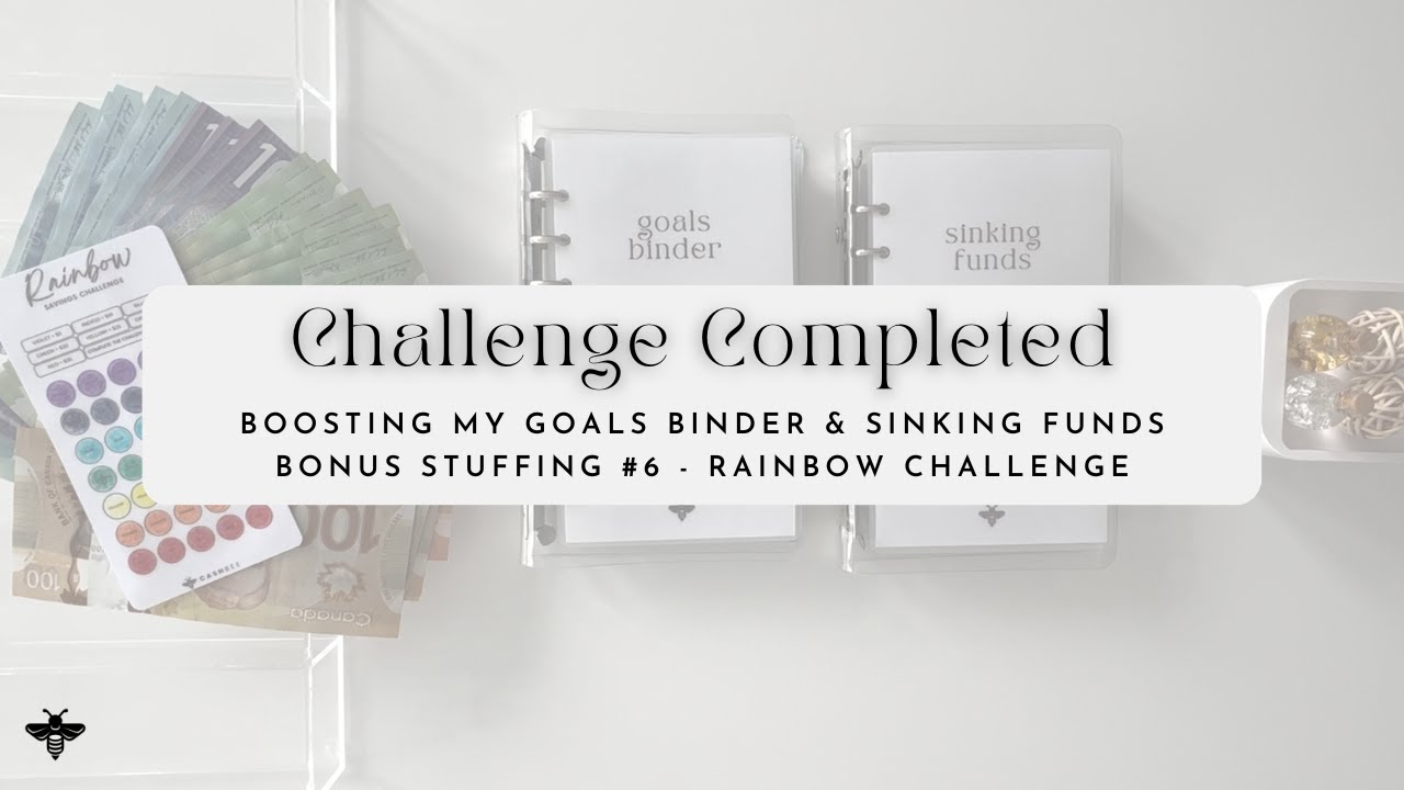 Rainbow Challenge Completed | Boosting Goals Binder & Sinking Funds ...