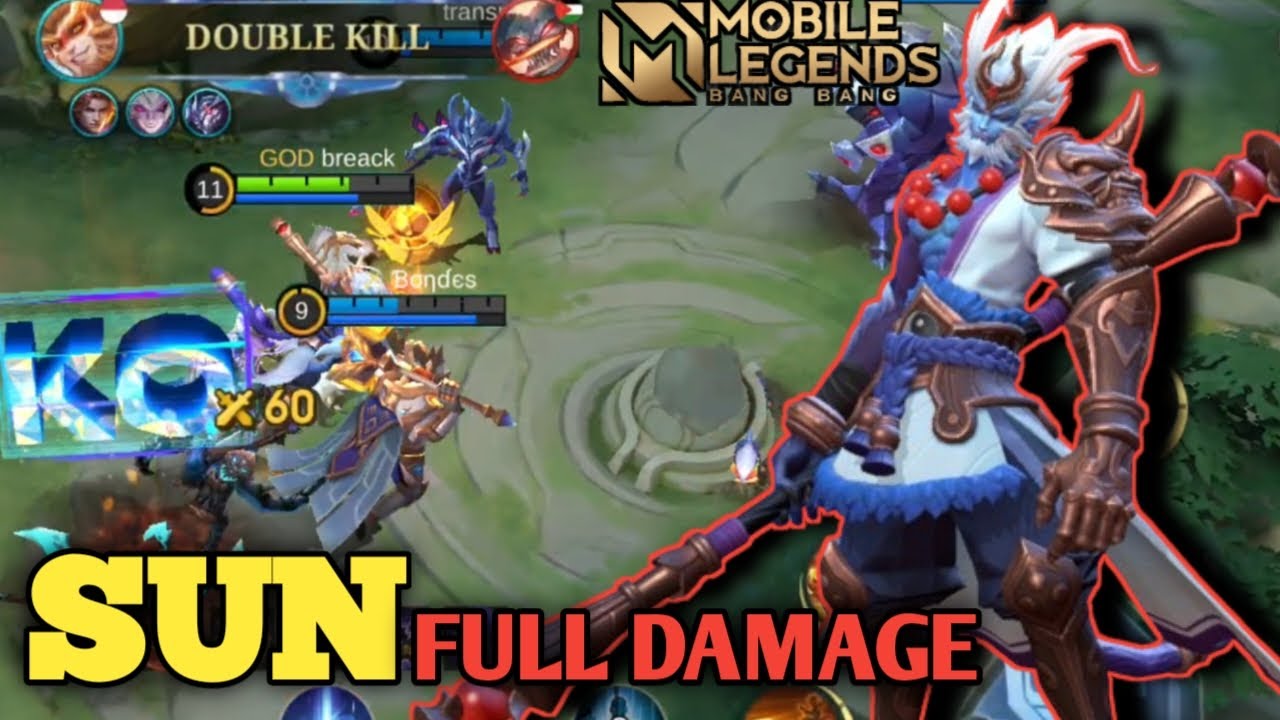 ROTASI SUN EXP FULL DAMAGE || GAMEPLAY SUN MOBILE LEGEND - YouTube