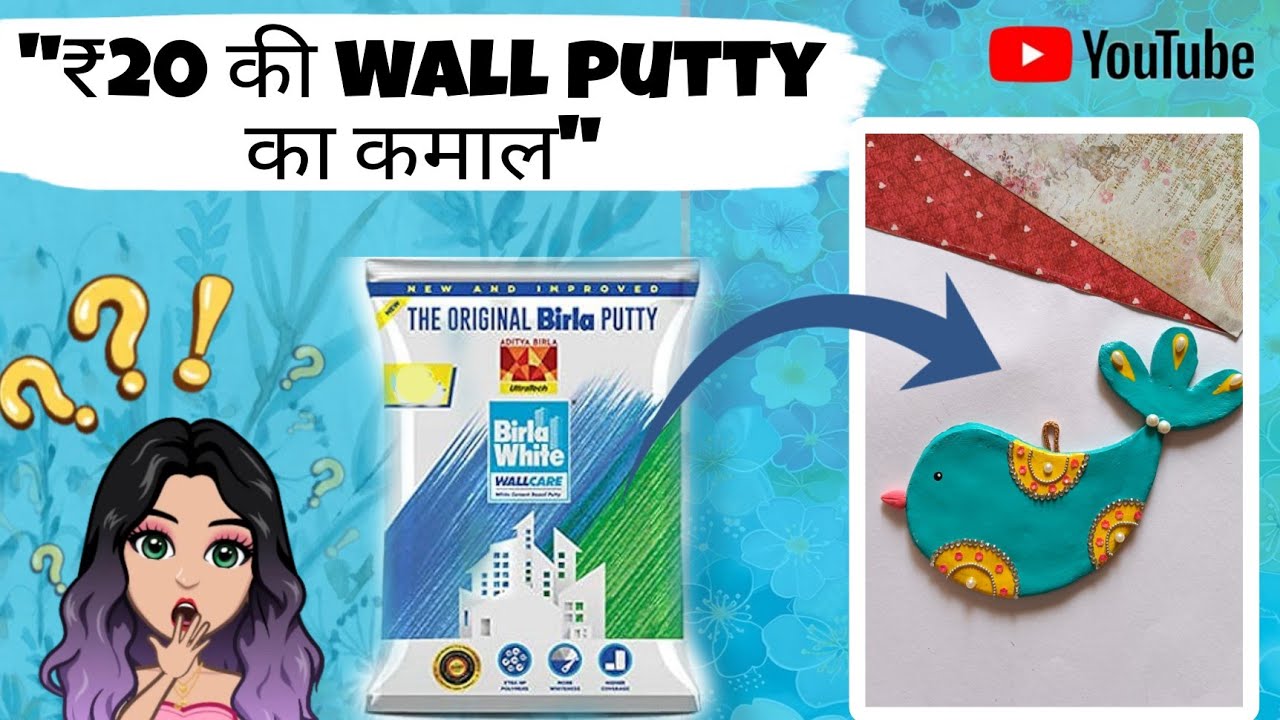 "Wall Putty से Beautiful Craft Ideas | DIY Tutorial ...