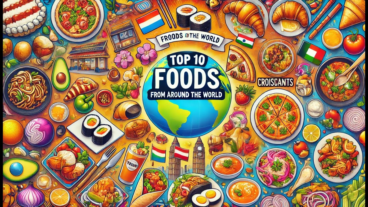 Top 10 Foods from AROUND The World - YouTube