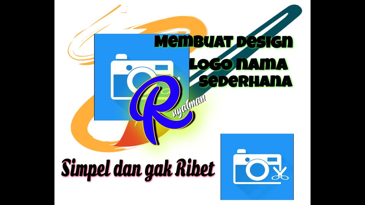 Edit design logo Nama Sederhana - YouTube