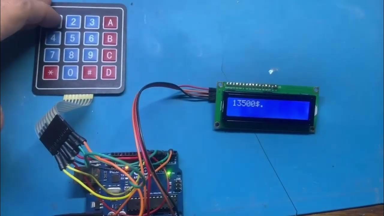 lcd keypad i2c - YouTube