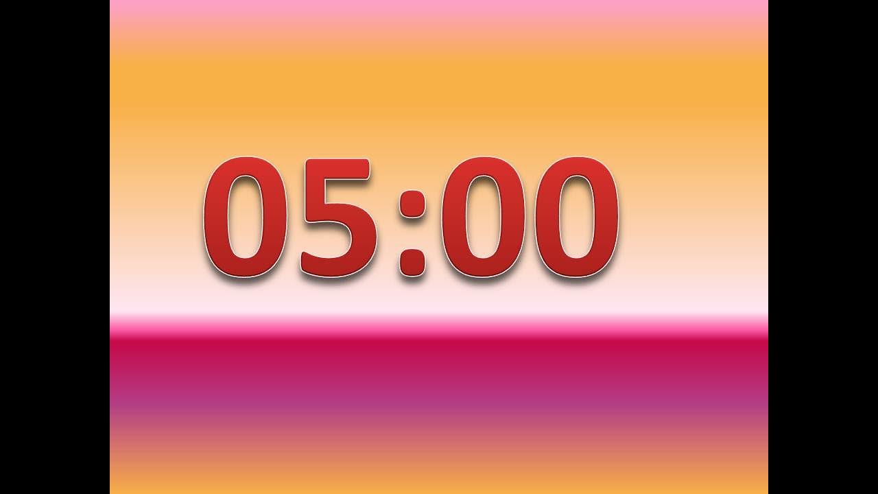 5 Minute Countdown timer count up timer - YouTube