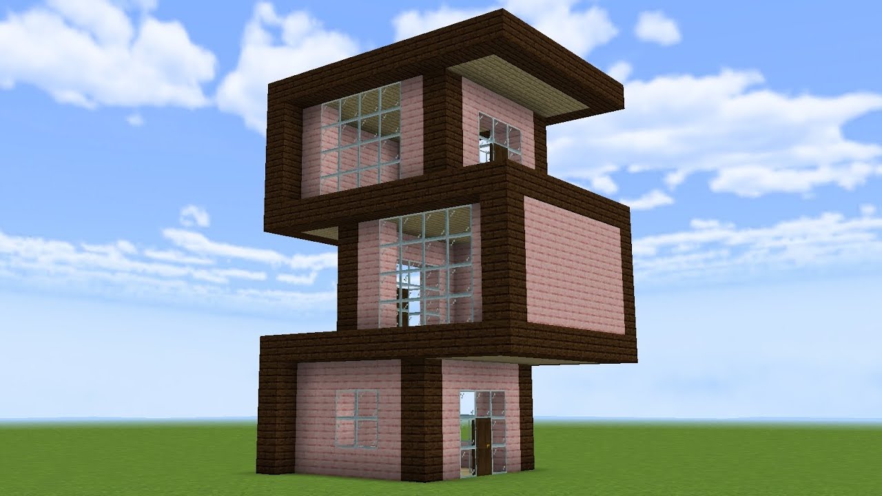 Minecraft wooden house view #minecraft - YouTube