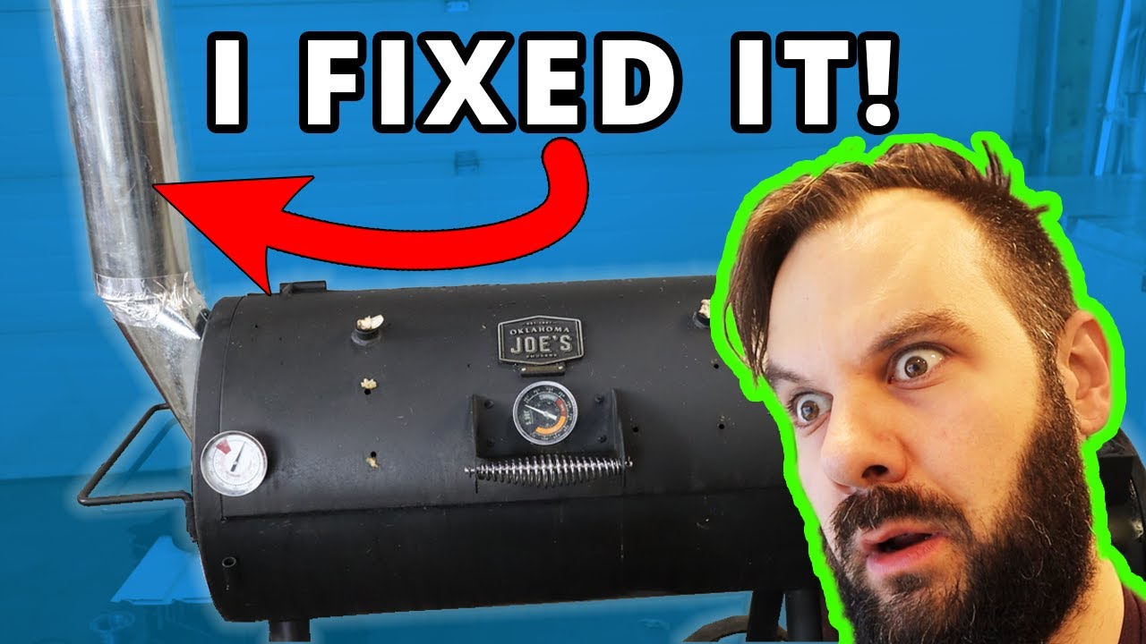 Ultimate AIRFLOW mod on the Oklahoma Joe's Offset Smoker! - YouTube